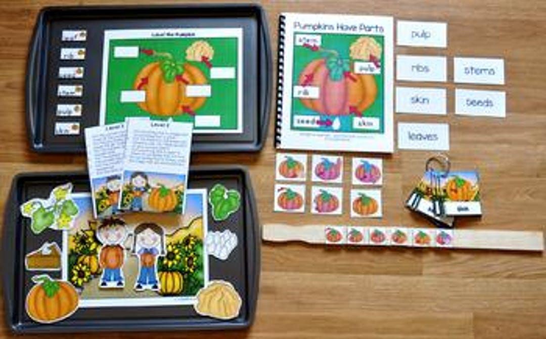 Adapted Book Unit: Pumpkin Parts Study - Hands-on Activities for Kids ...
