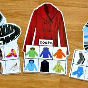 Clothing Sorting Mats: Real Photos for Hands-on Learning - Etsy