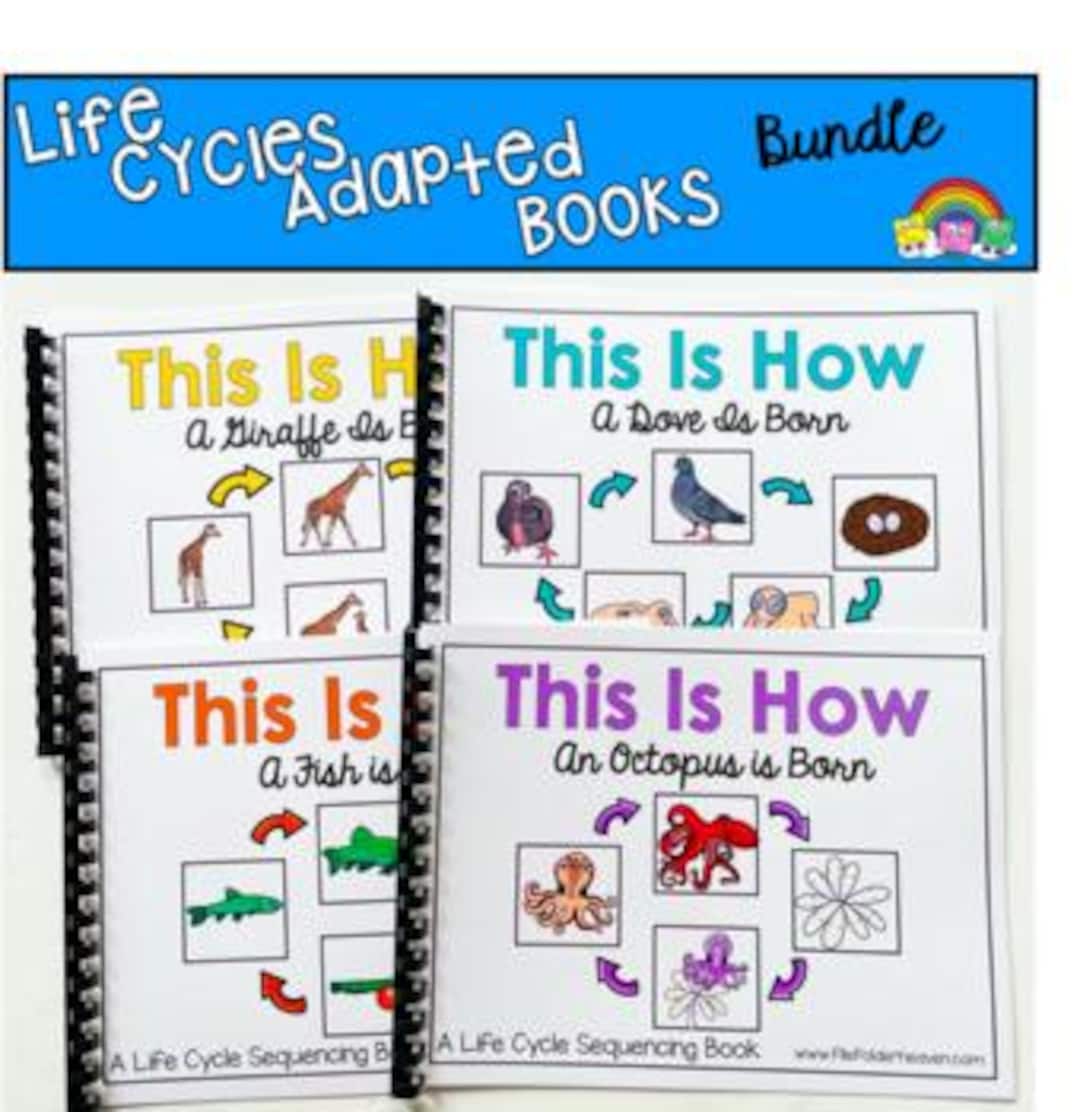 Life Cycle Books: Interactive Animal Stories - Adapted Learning - Etsy