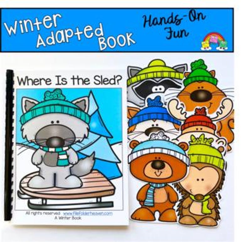 Winter Storybook for Kids: Sequencing and Wh Questions Practice - Etsy
