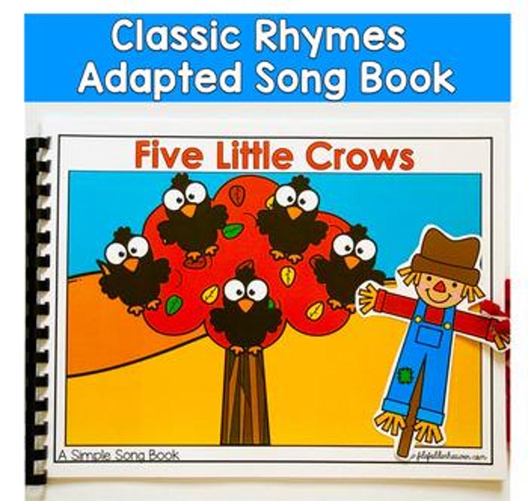 Five Little Crows Song Book: Adapted Learning - Scarecrow Theme - Etsy