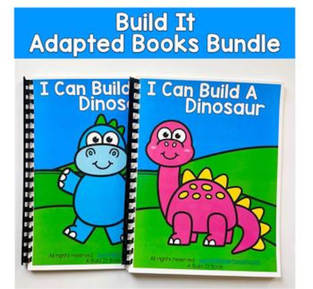 Dinosaur Learning Books Set - Following Directions and Motor Skills - Etsy