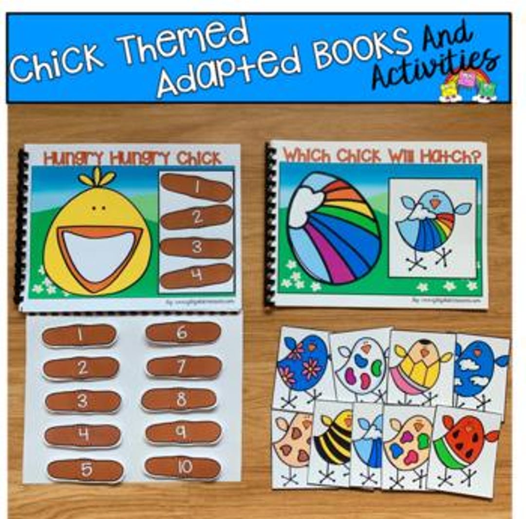 Adapted Learning Books: Chick Themes for Number Words & Prediction ...