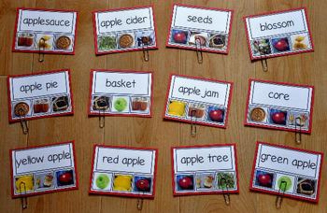 Apple Task Cards: Hands-on Matching Games - Printable Classroom Set - Etsy