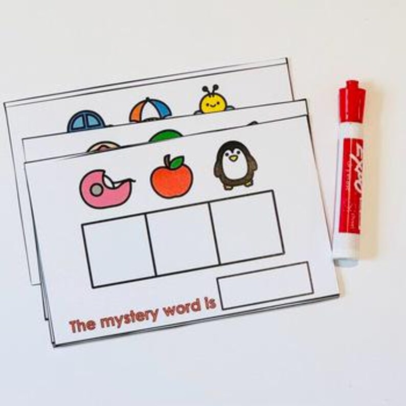 CVC Word Activity Cards: 100 Fun Phonics Tasks for Kids - Etsy