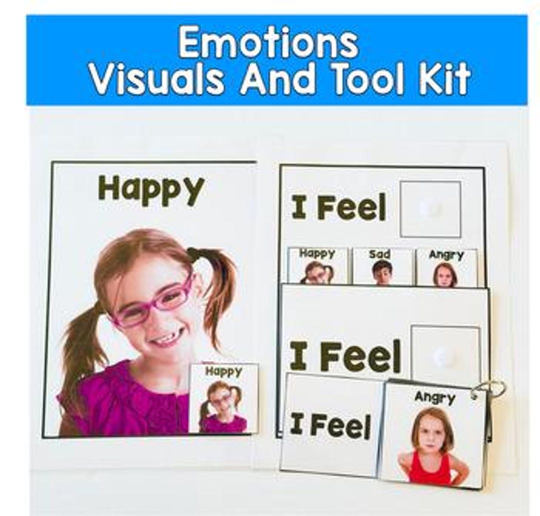 Emotions Visuals Toolkit: Real Photos, I Feel Cards, Posters - Etsy