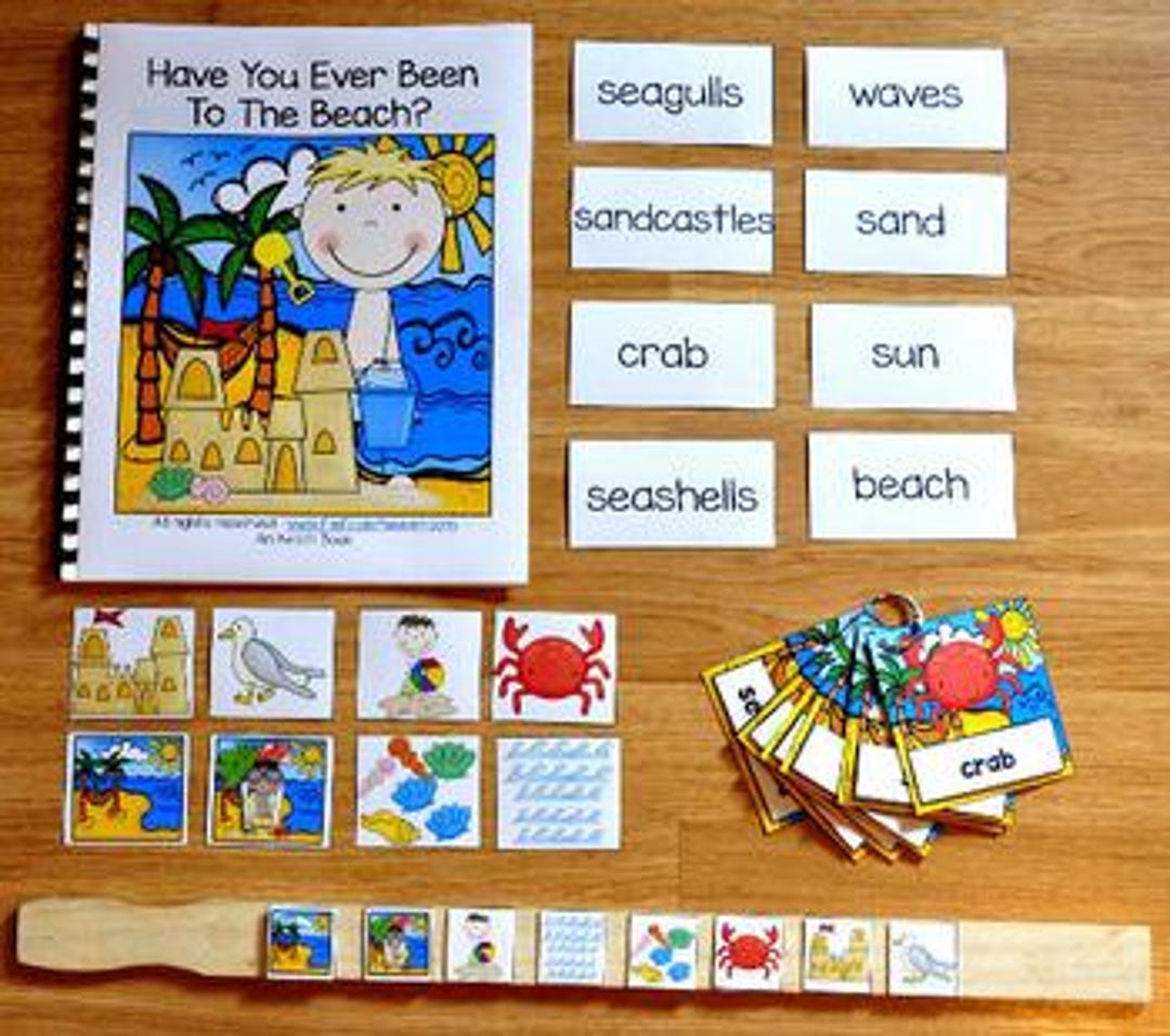 Beach Adapted Book and Activities: Vocabulary, Sequencing, Sorting - Etsy