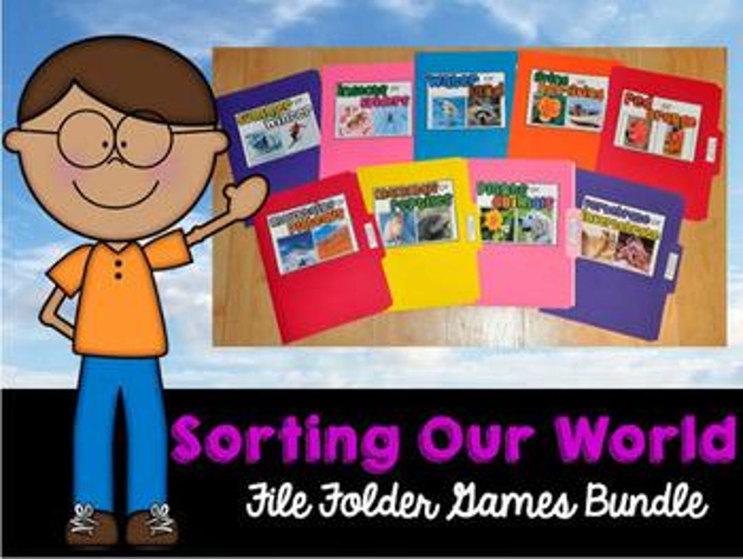File Folder Sorting Games: Real Photo Activities - Colors & Animals - Etsy