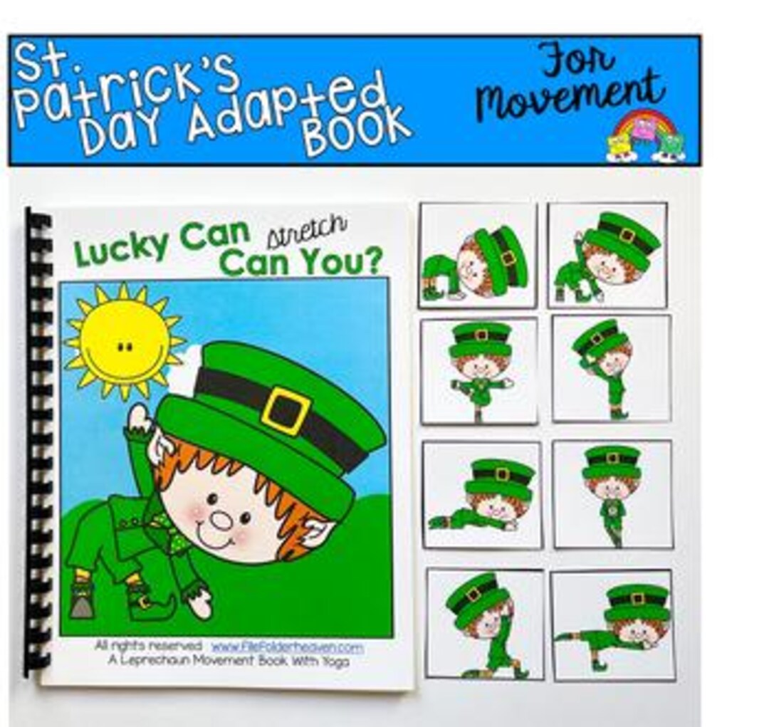 St. Patrick's Day Adapted Book, Kids Yoga Movements (gross Motor Skills ...