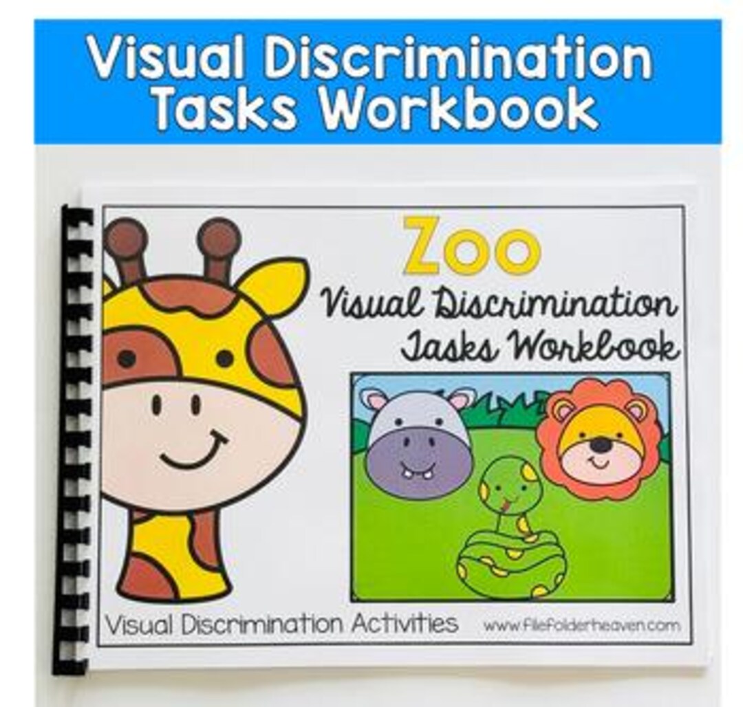 Zoo Visual Discrimination Workbook: Early Learning Activities - Etsy