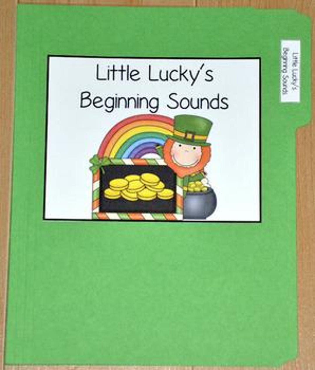 St. Patrick's Day File Folder Game: Little Lucky's Beginning Sounds - Etsy