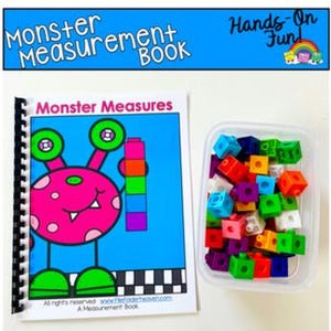 Measurement Activity: Halloween Monster Math Game (printable) - Etsy