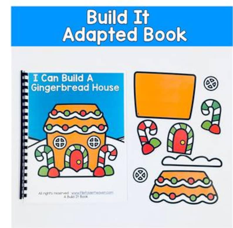 Build It Adapted Books: Gingerbread House Theme (winter Mini-bundle) - Etsy