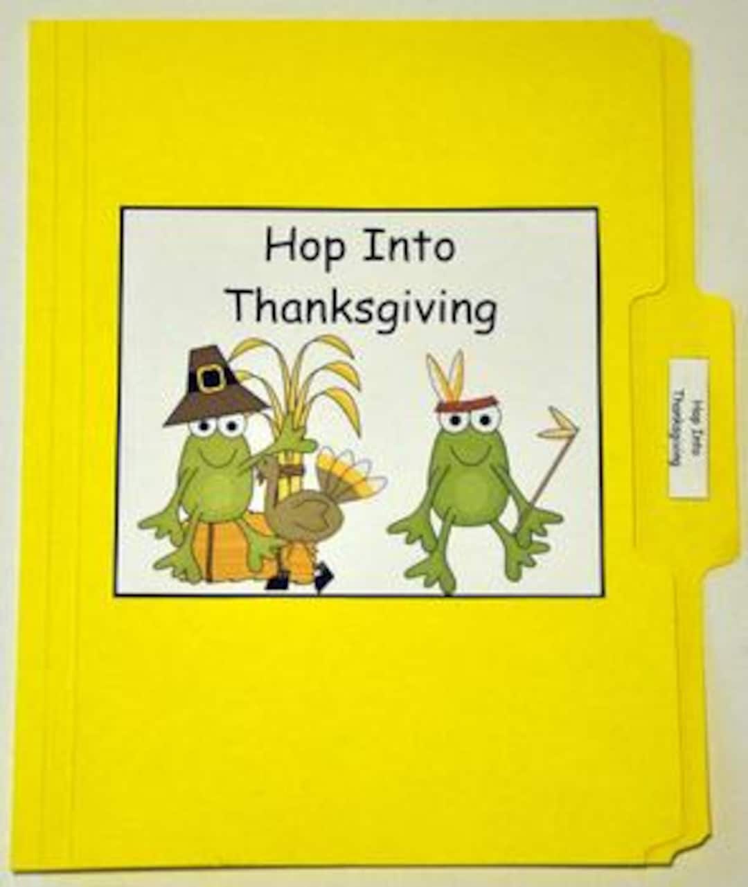 File Folder Game: Thanksgiving Matching - Frogs and Turkeys Theme - Etsy