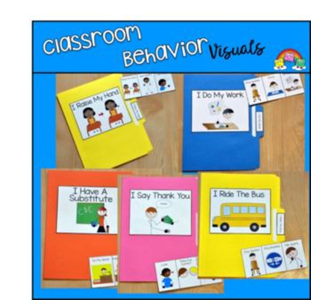 Classroom Behavior Visuals - Social Stories and Positive Reinforcement ...
