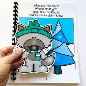 Winter Storybook for Kids: Sequencing and Wh Questions Practice - Etsy