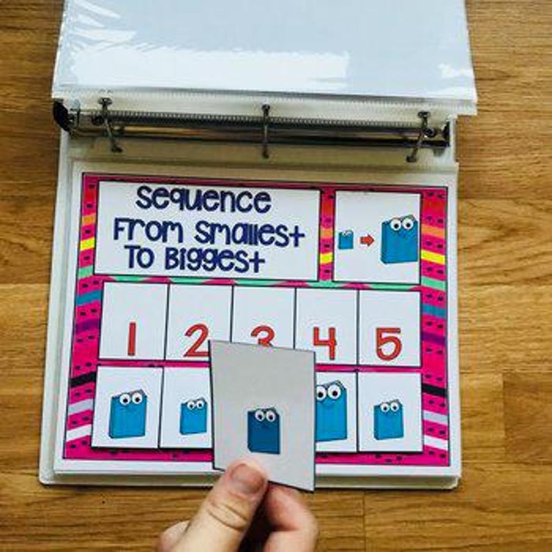 Sequencing Activities by Size - Interactive Mats and Worksheets - Etsy