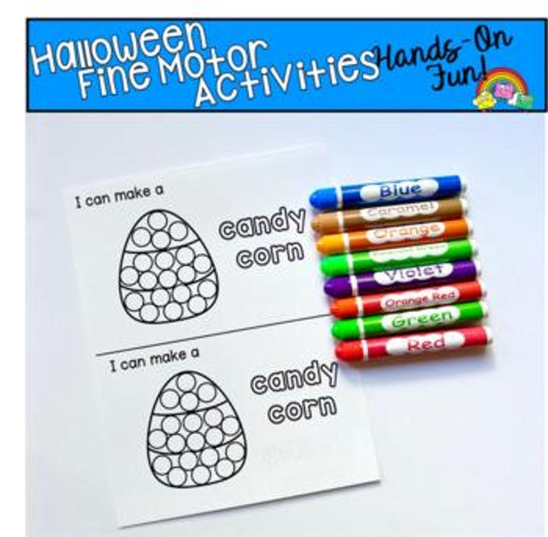 Halloween Dot Marker Activity Set: Fall Fine Motor Skills Fun - Etsy