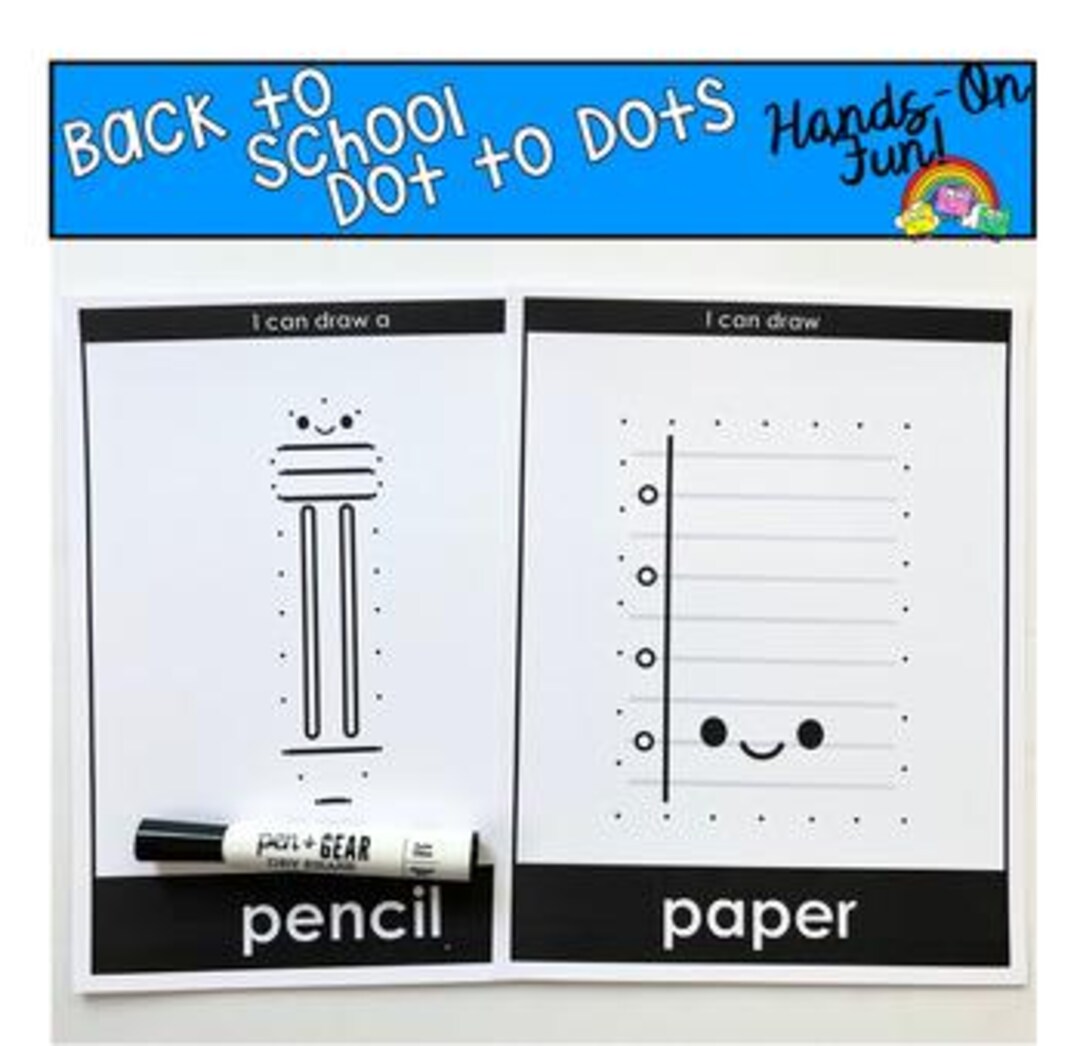 Dot to Dot Learning Sheets: Numbered & No Number Sets for Kids - Etsy