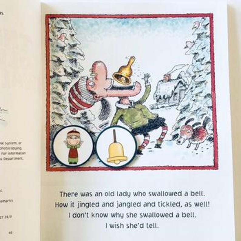 Old Lady Storytelling Prop: Christmas Bell Theme for Kids - Etsy