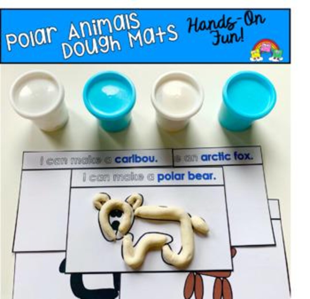 Polar Animals Dough Mats: Winter Learning Tools (9 Laminated Sheets) - Etsy