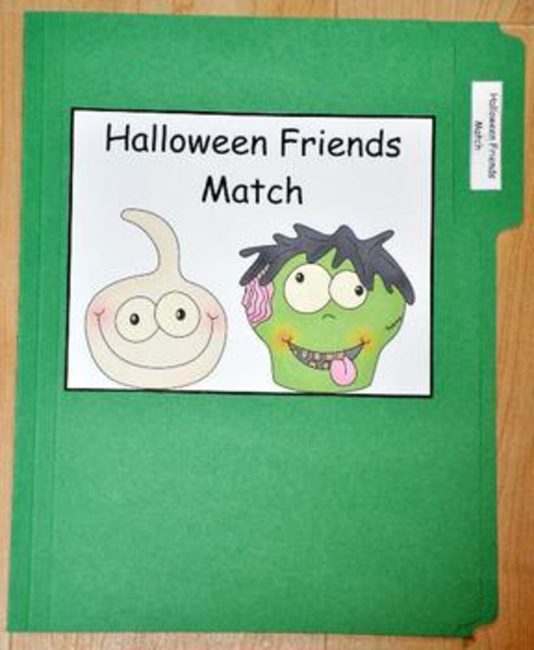 Halloween File Folder Game, Monsters, Fun Matching (preschool) - Etsy