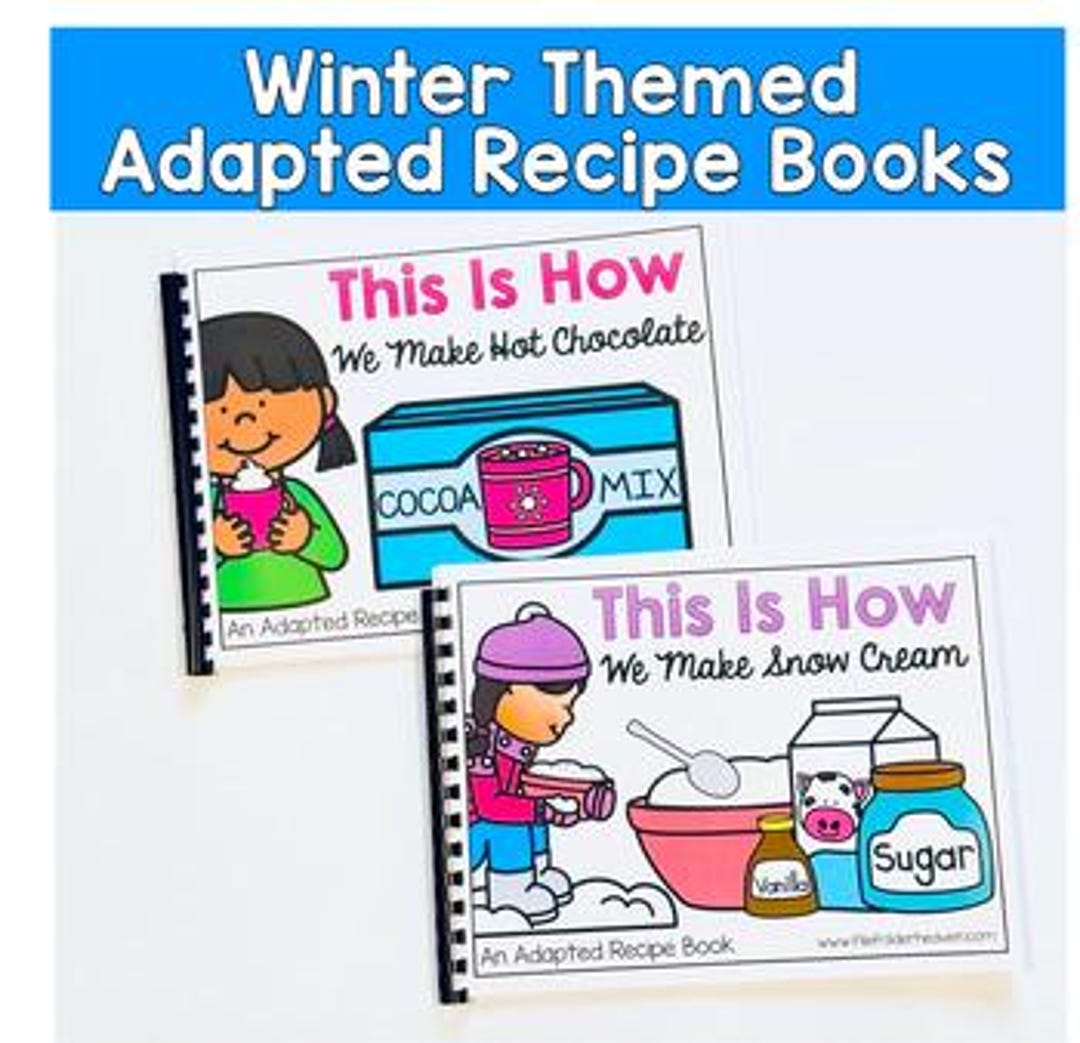Winter Visual Recipe Books: Snow Cream & Hot Chocolate Sequencing - Etsy