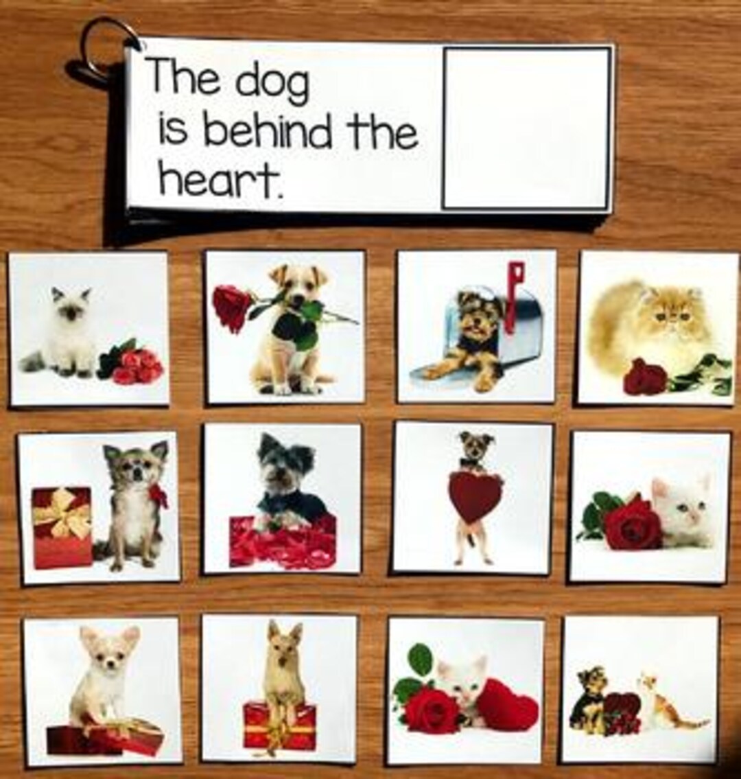 Preposition Activity Set: Valentine's Day Theme (real Photos, Hands-on ...