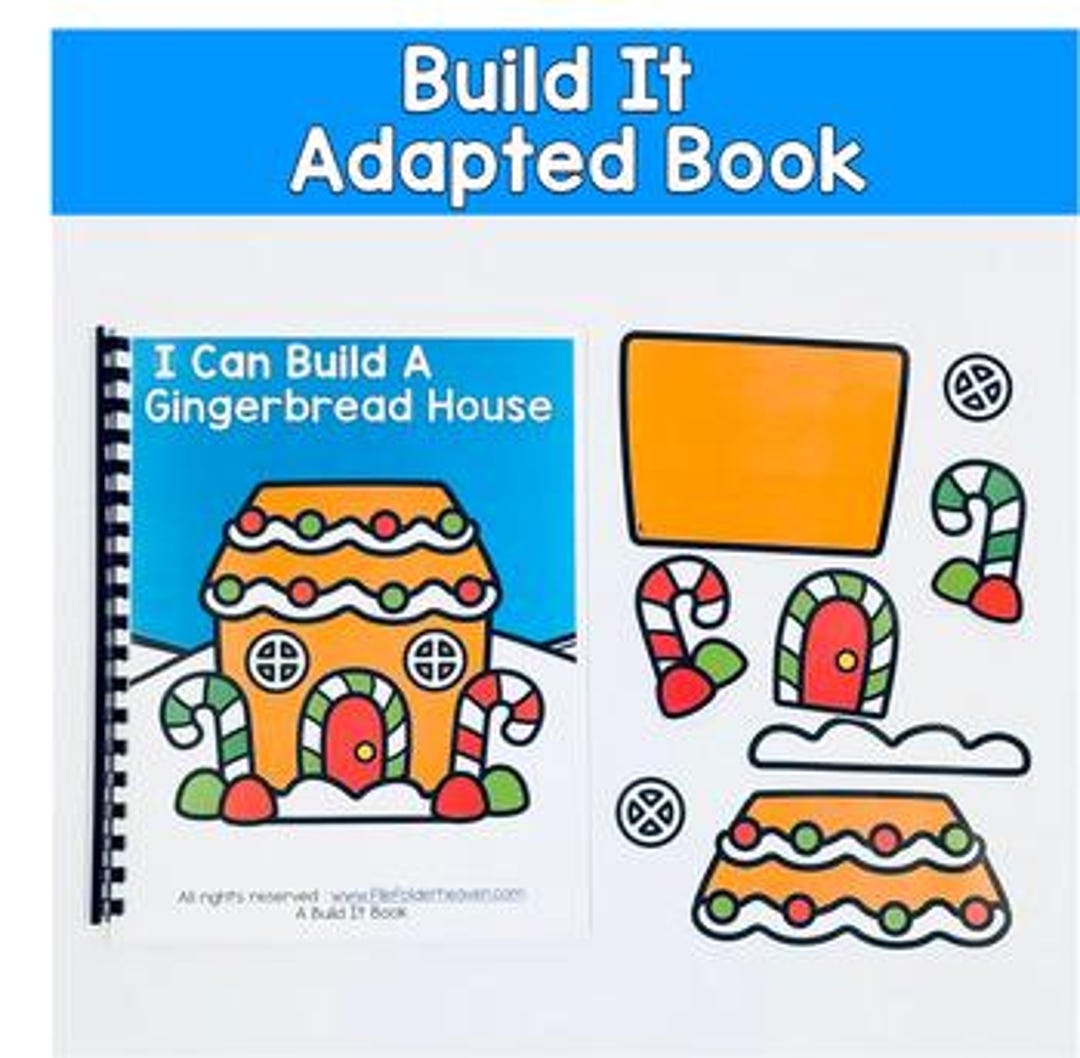 Winter Gingerbread House Activity Book: Build It Adapted for Kids - Etsy