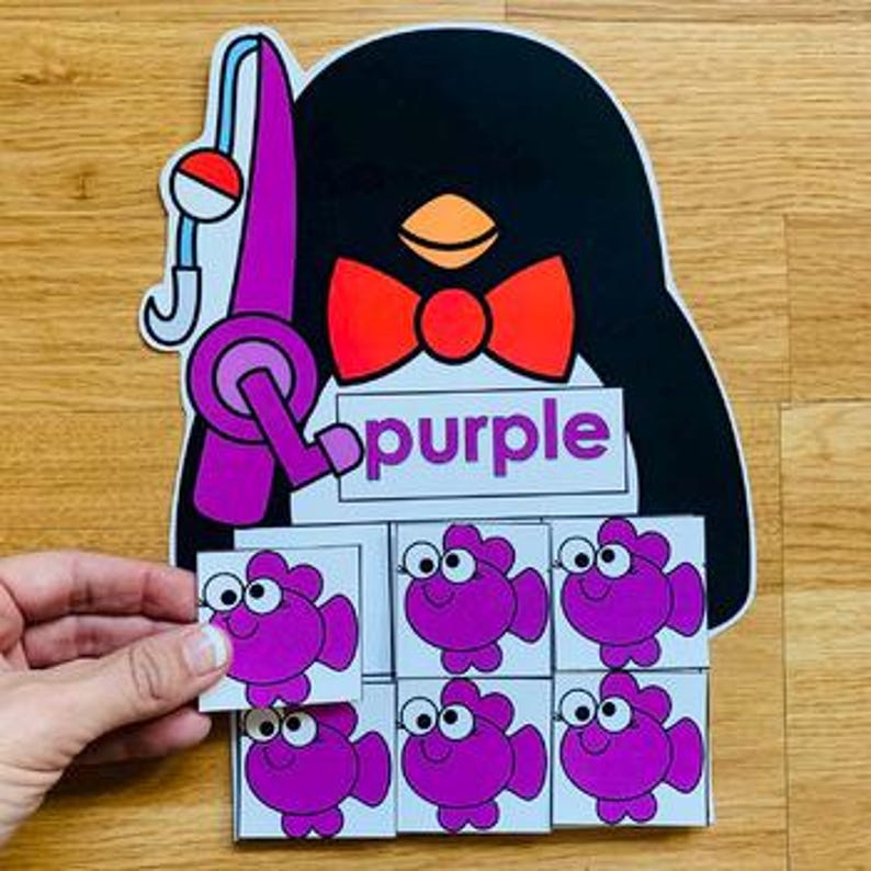 Penguin Sorting Mats - Color Matching and Fine Motor Skills - Etsy