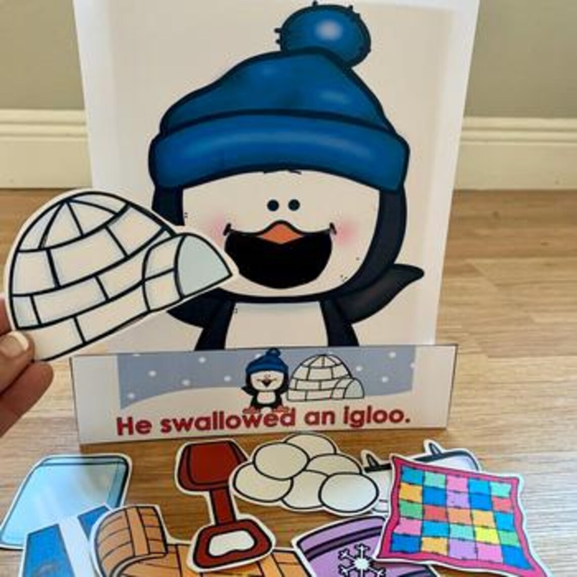 Penguin Adapted Book: Interactive Winter Story and Activities - Etsy