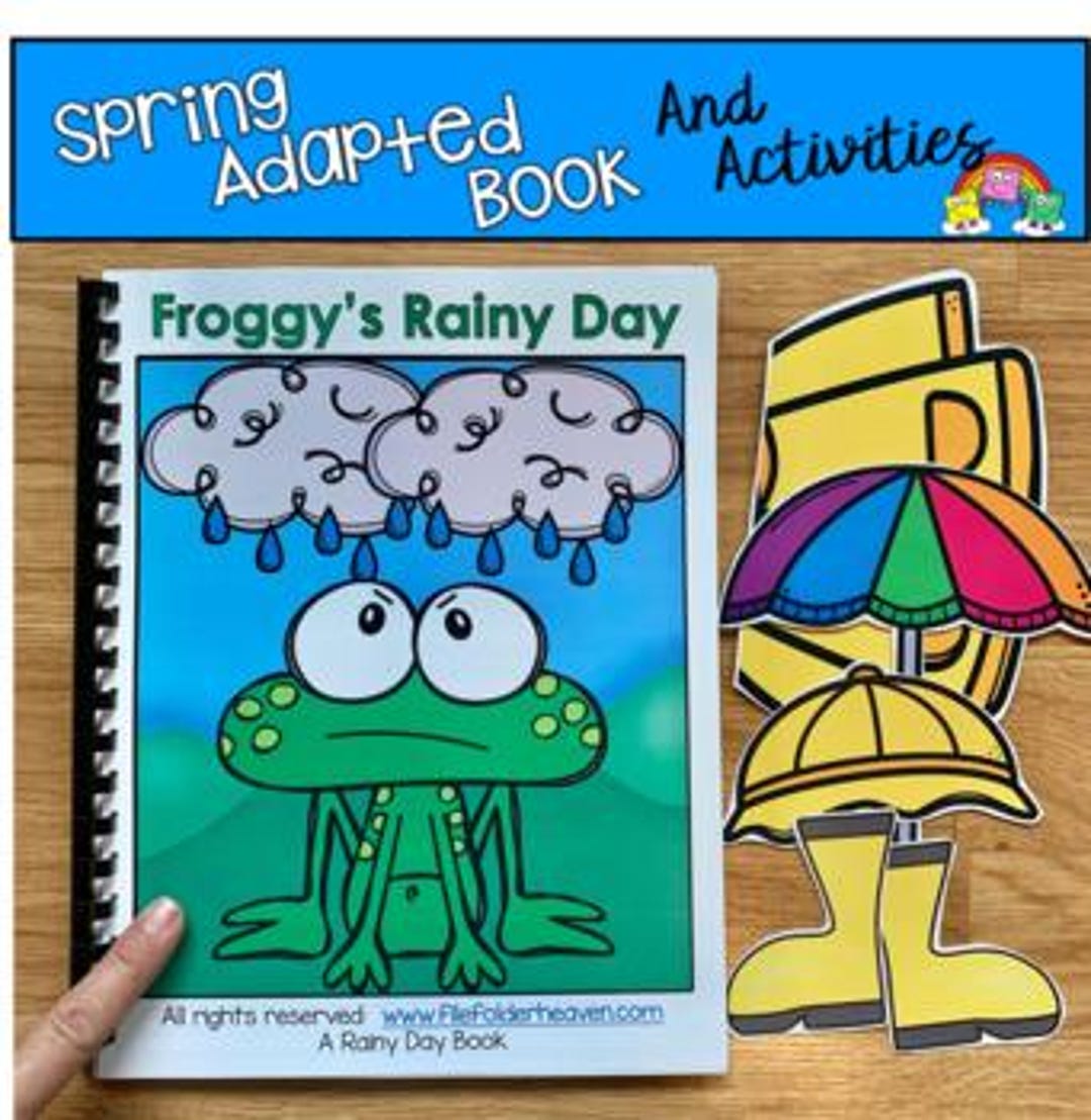 Adapted Storybook: Froggy's Rainy Day - Vocabulary & Sequencing - Etsy