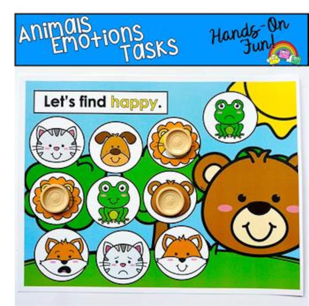 Animal Emotion Practice Mats - No-prep Printable for Kids - Etsy