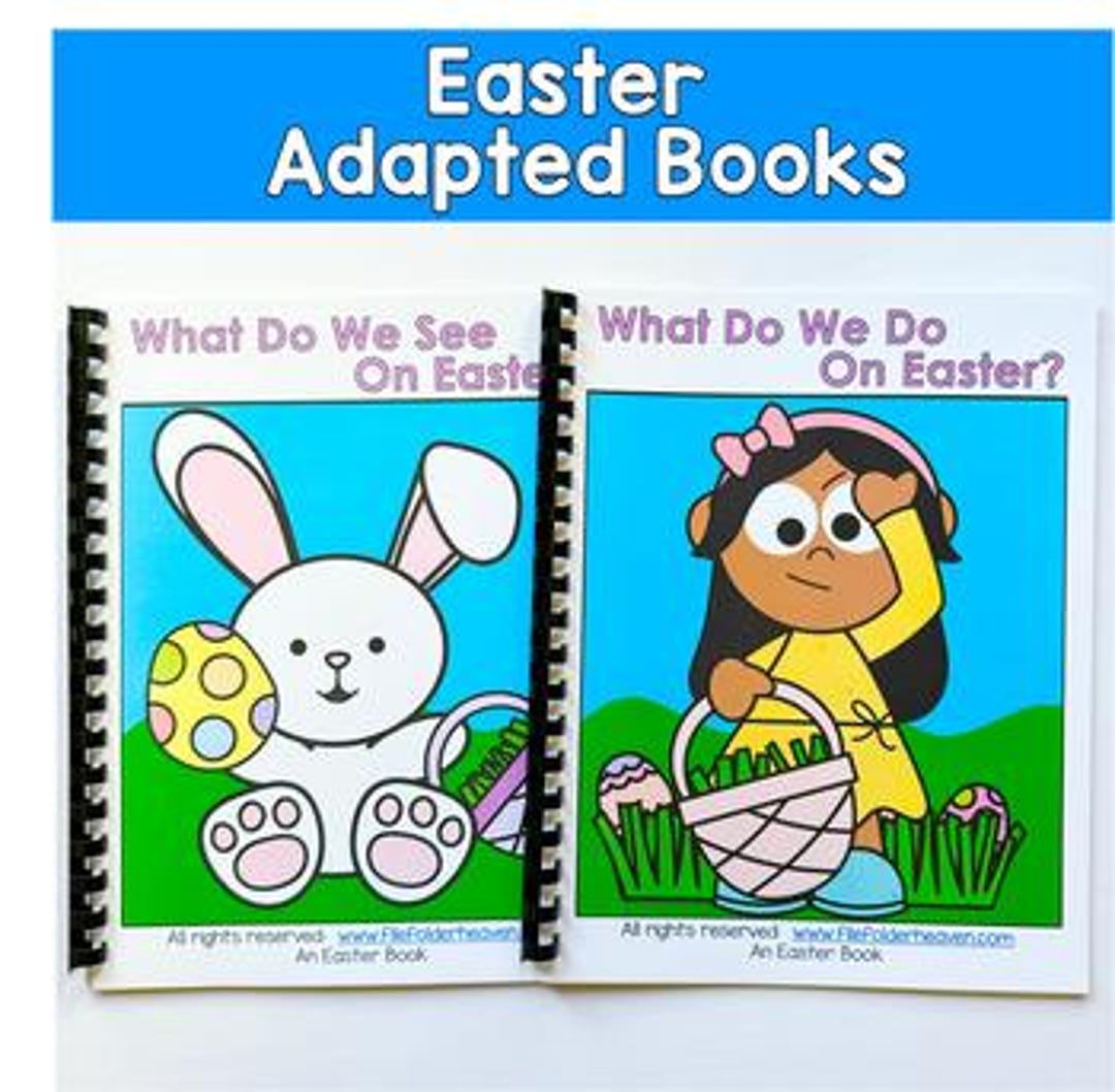 Easter Adapted Books Mini Bundle - Interactive Riddle Stories for Kids ...