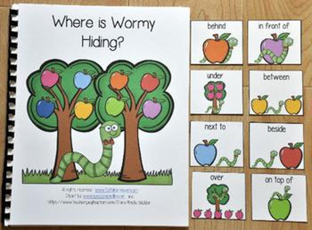 Adapted Apples Book: Prepositions and Color Learning (interactive ...