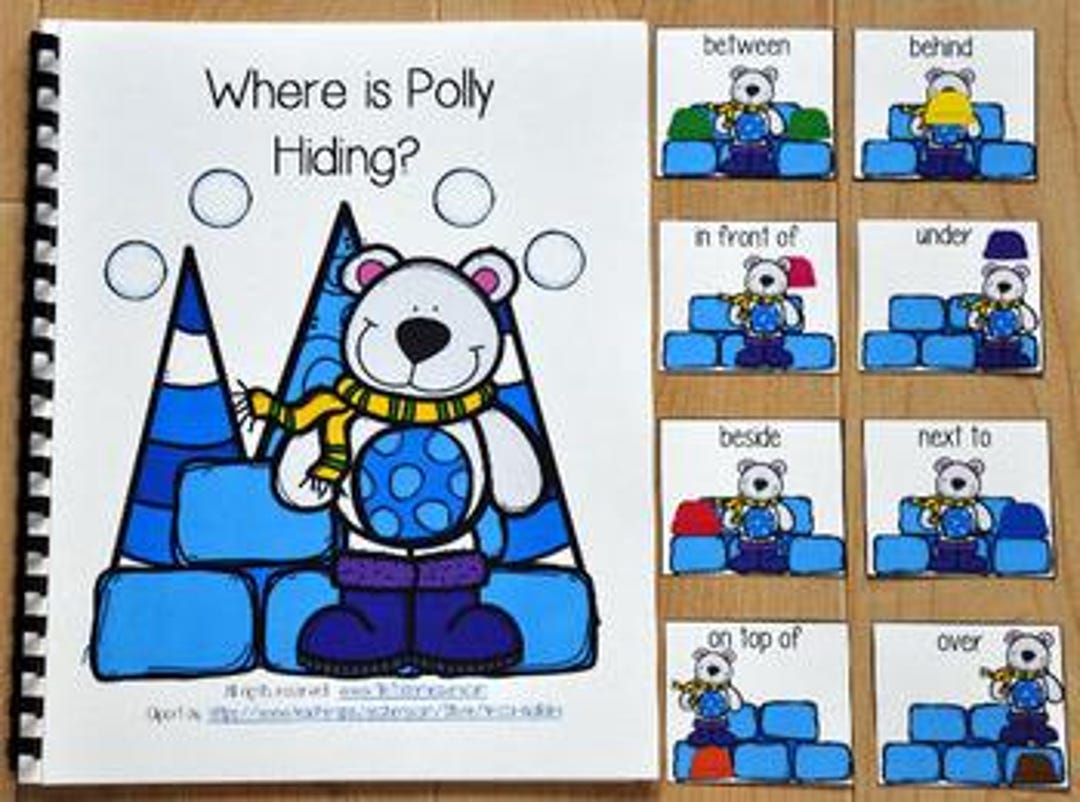 Polar Bear Adapted Book Where is Polly Hiding (prepositions & Colors ...