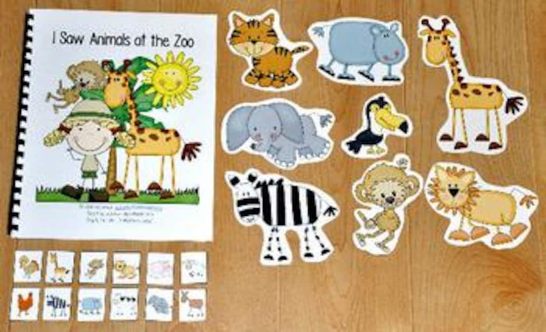 Zoo Adapted Book: Sing-along Animal Vocabulary and Sorting - Etsy