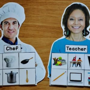 Community Helpers Sorting Mats, Real Photos (preschool & Special Ed) - Etsy