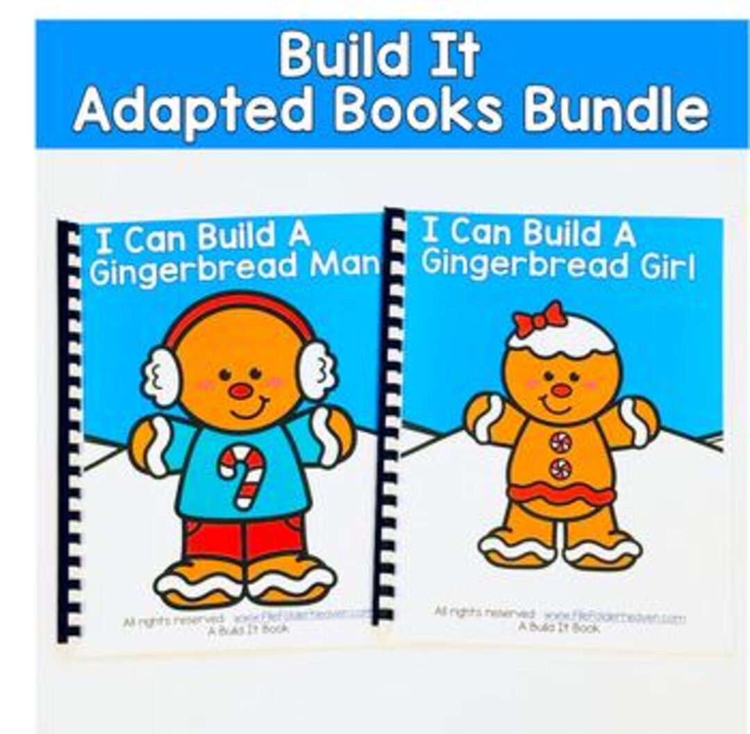 Special Ed Adapted Books, Gingerbread Theme (following Directions ...