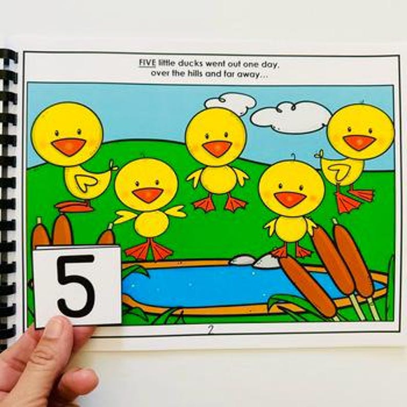 Adapted Kids Song Book: Five Little Ducks - Interactive Learning Play ...