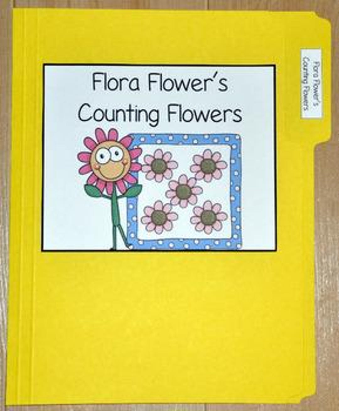 Counting Flowers File Folder Game: Spring Theme, Numbers 1-10 - Etsy