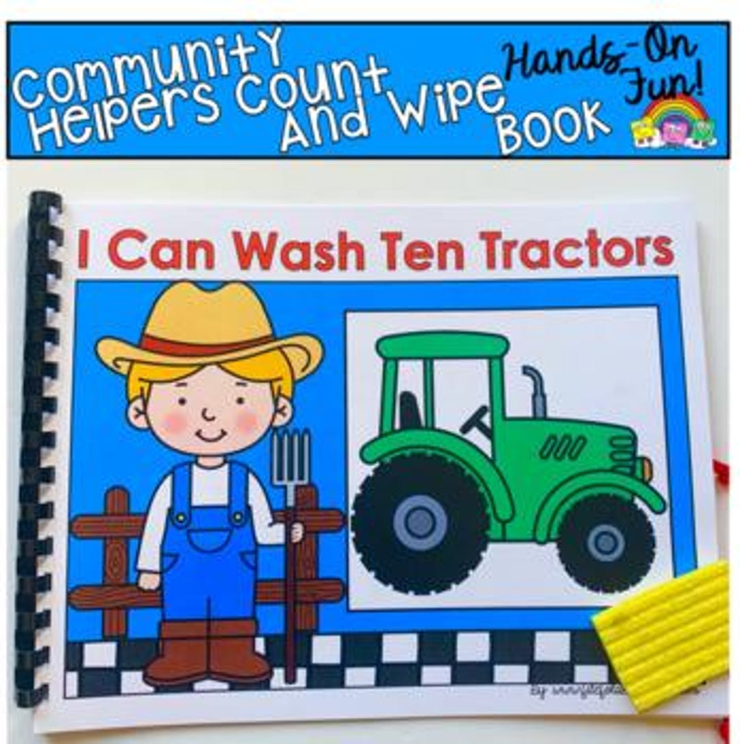 Community Helpers Fine Motor Adapted Book Farmer Edition - Etsy