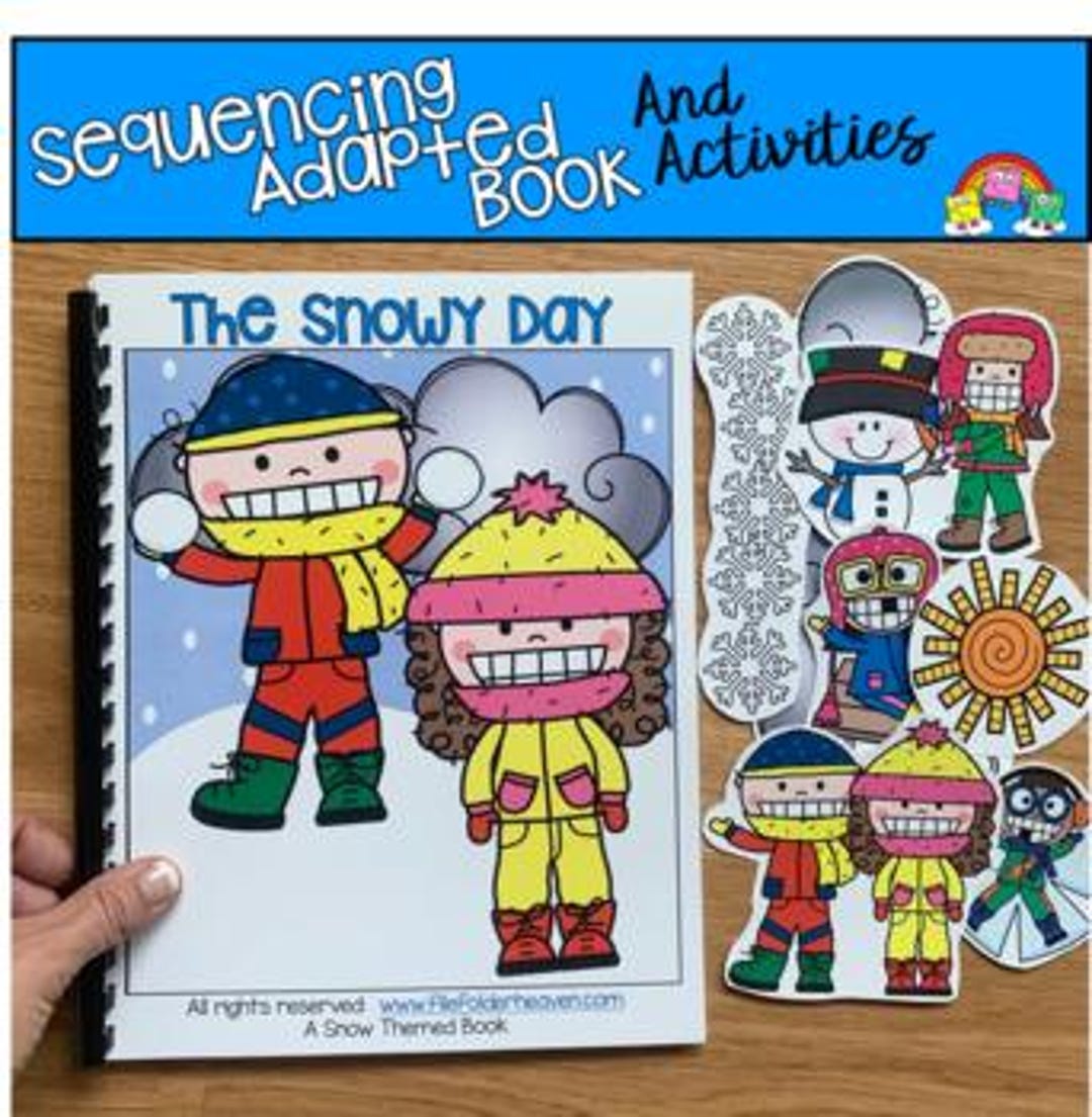 The Very Snowy Day Adapted Book - Winter Reading and Activity Kit - Etsy