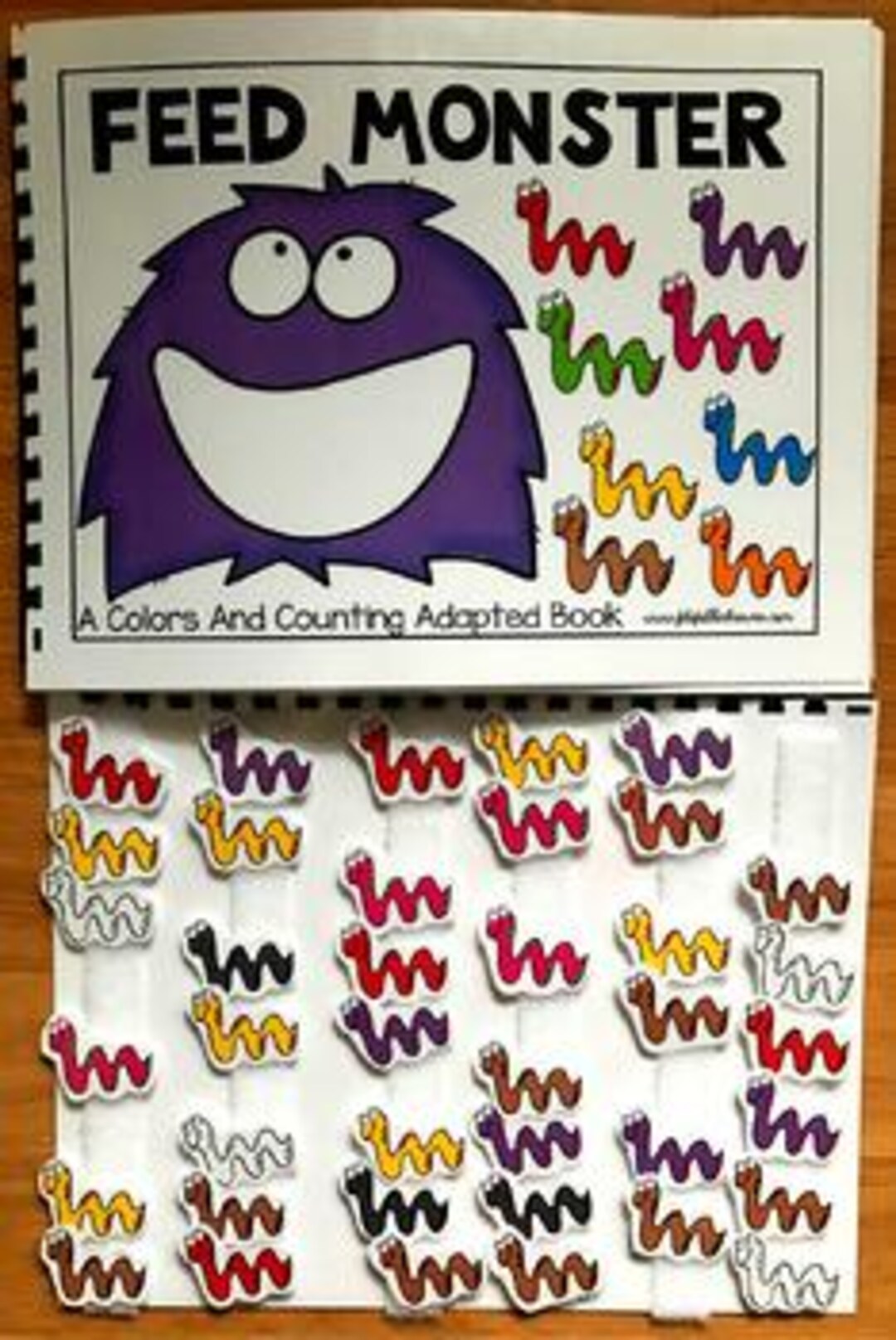 Feed Monster Learning Book: Colors and Counting (physical or Digital ...