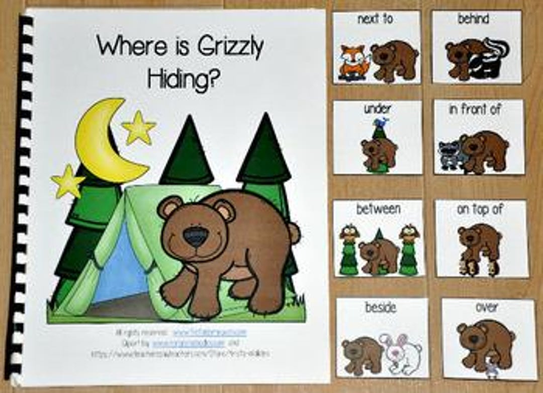 Forest Animals Adapted Book: Hide and Seek With Grizzly Bear - Etsy