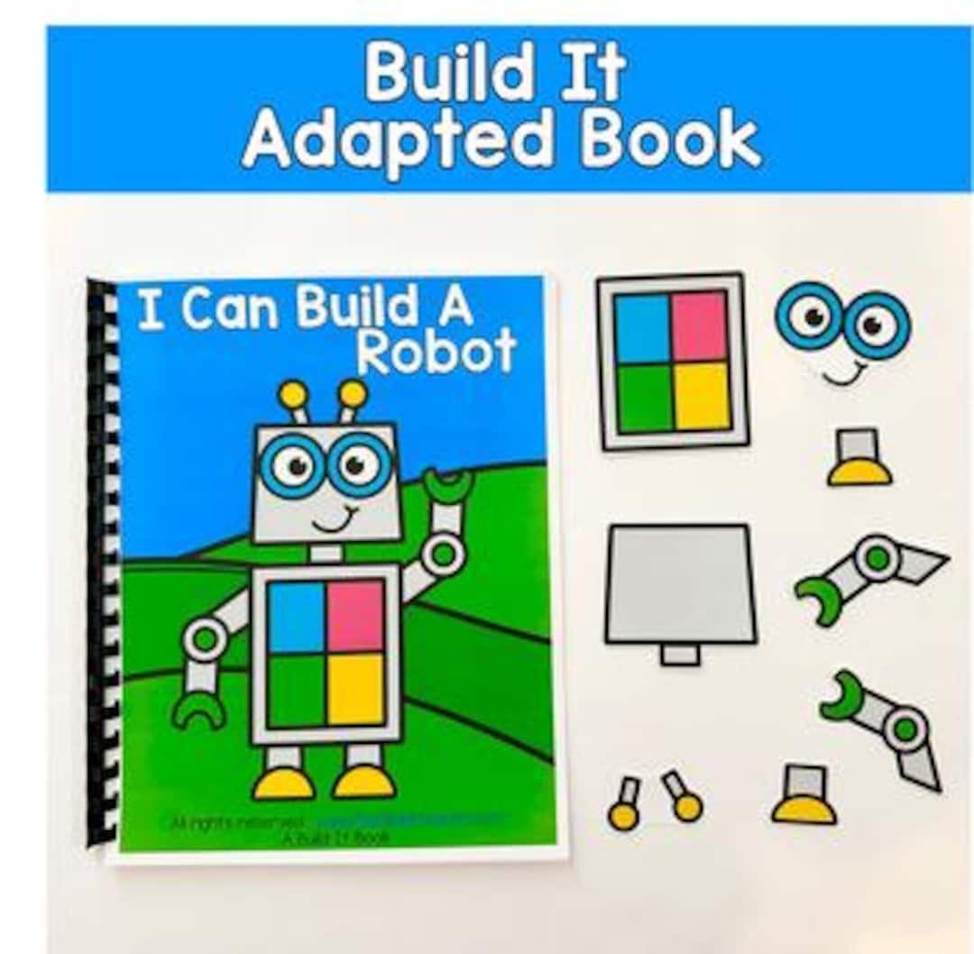 Hands-on Build It Robot Book - Early Learning and Speech Practice - Etsy