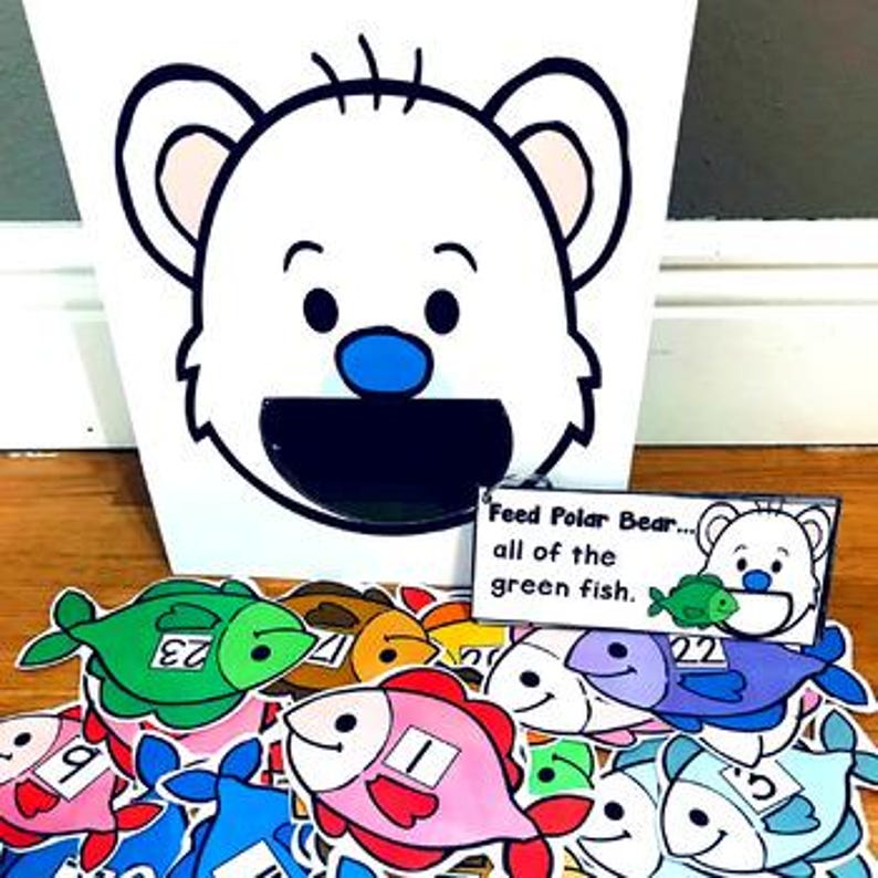 Polar Bear Sensory Play: Fish Sorting and Rhyming Games - Toddler ...