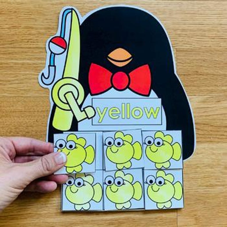 Penguin Sorting Mats - Color Matching and Fine Motor Skills - Etsy