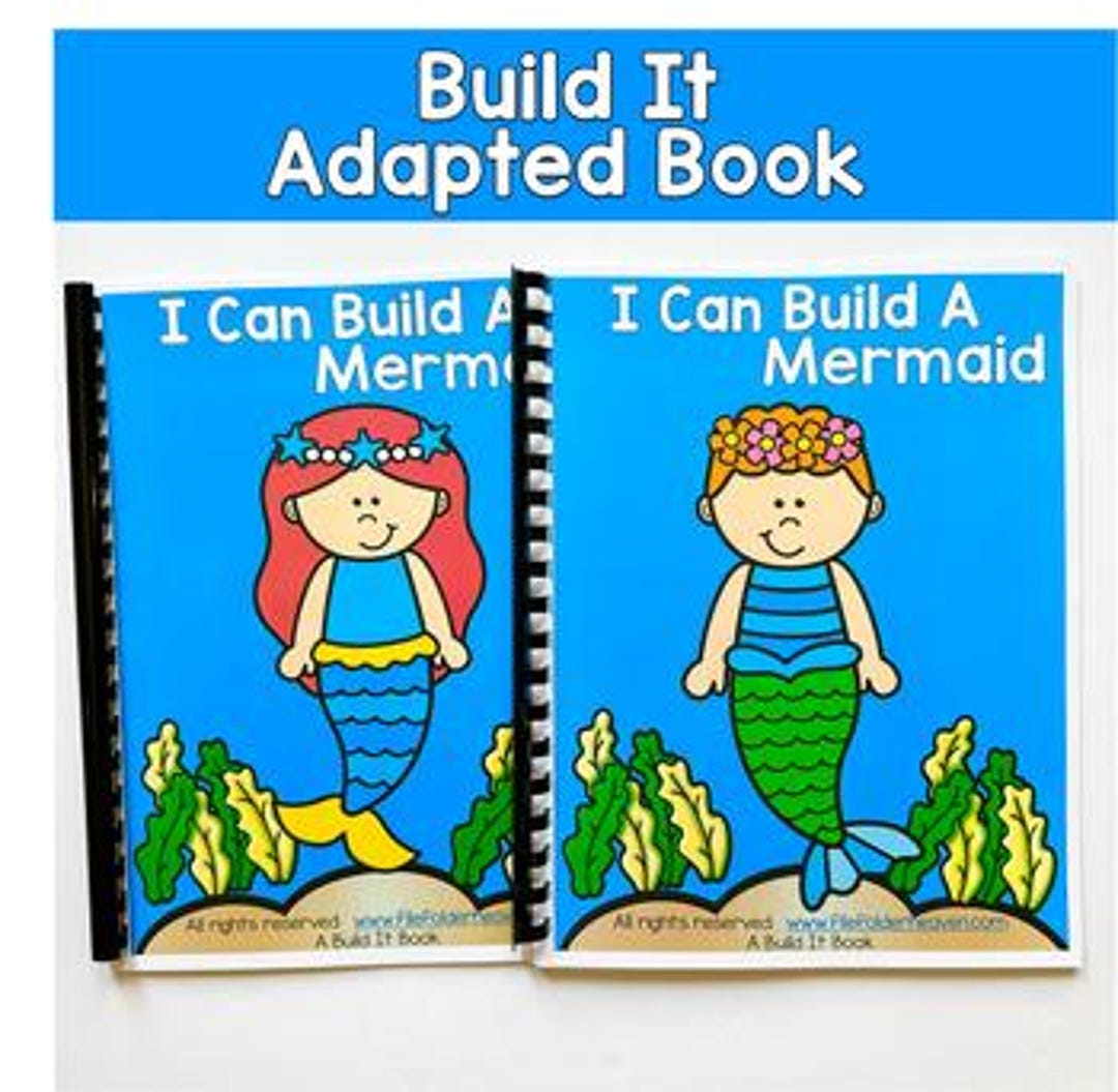 Mermaid Build It Books: Adapted Early Learning Bundle - Etsy