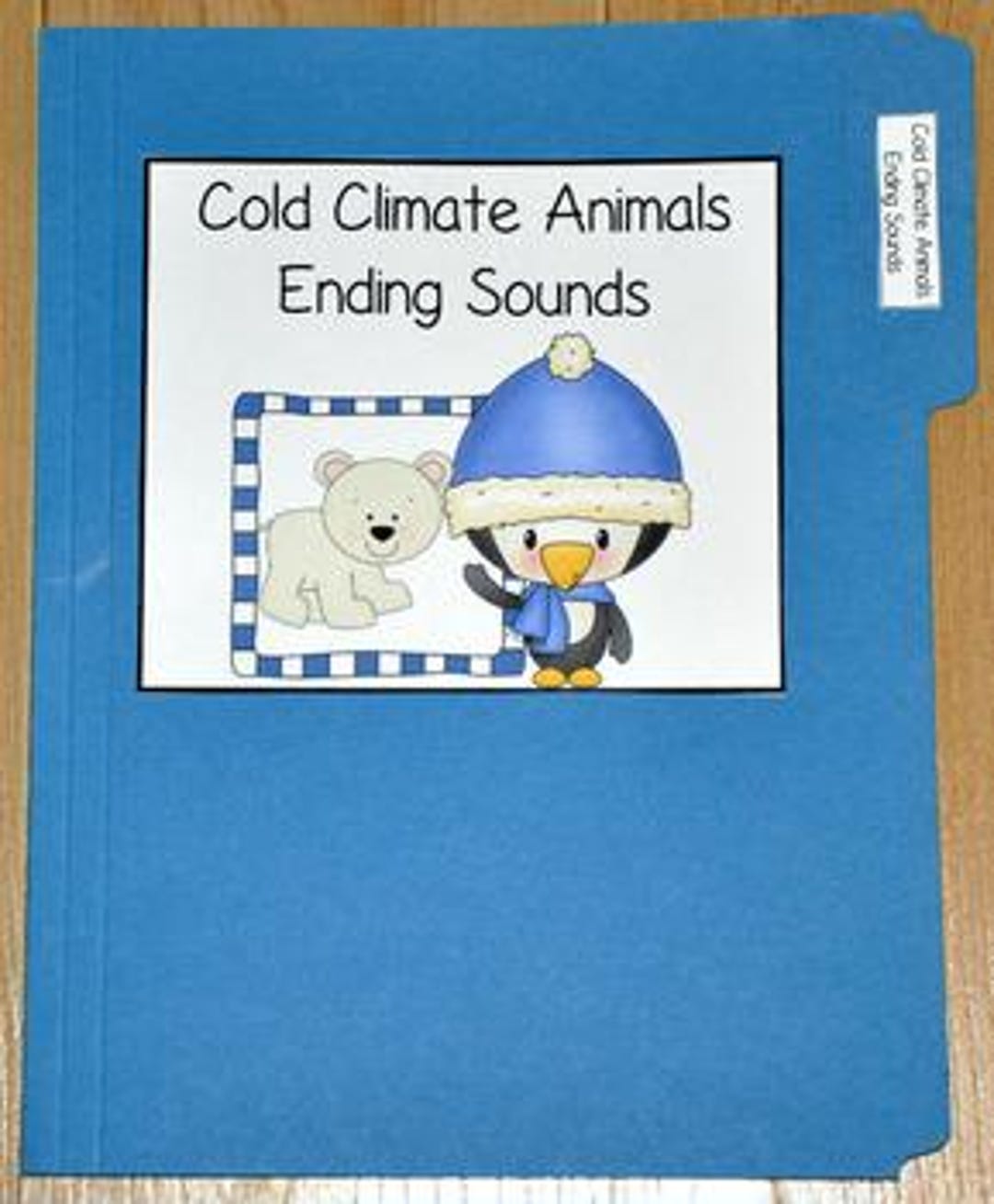 File Folder Game: Winter Animal Sounds - Ending Sound Match - Etsy
